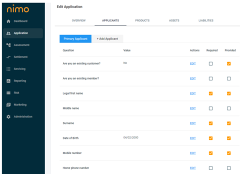 Applicants - Nimo live